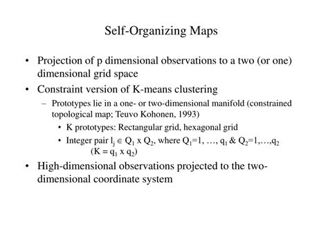 ppt self organizing maps powerpoint presentation free download id