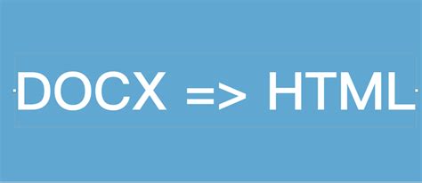 如何将word docx文件转为单文件html？ 知乎