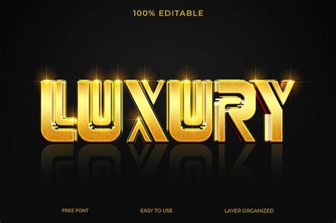 Premium Psd Psd Luxury 3d Text Effect Style