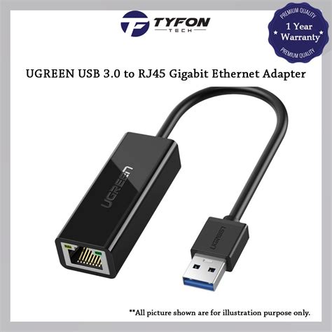 Ugreen Usb 30 To Rj45 Gigabit Ethernet Adapter 20256 50922 Shopee