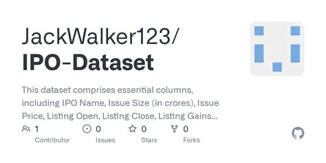 GitHub JackWalker IPO Dataset This Dataset Comprises Essential Columns Including IPO Name