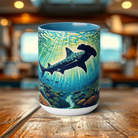 Hammerhead Shark Coffee Tea Mug Eco T 15oz Ceramic Cup Ideal