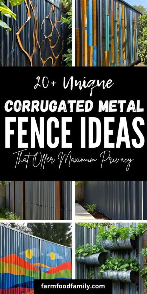 20 Stunning Corrugated Metal Fence Ideas That Will Transform Your Yard