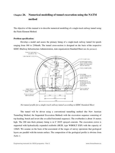 26 Numerical Modelling Of Tunnel Excavation Using Natm Method Pdf