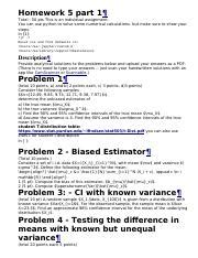 Hw S Pt Html Homework Part Total Pts This Is An Individual Assignment You Can
