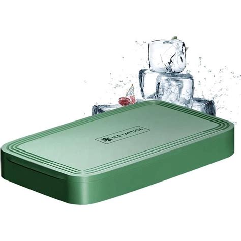 Bac À Glaçons Avec Couvercle Et Plateau Bac À Glaçons En Silicone À Grilles Avec Plateau De