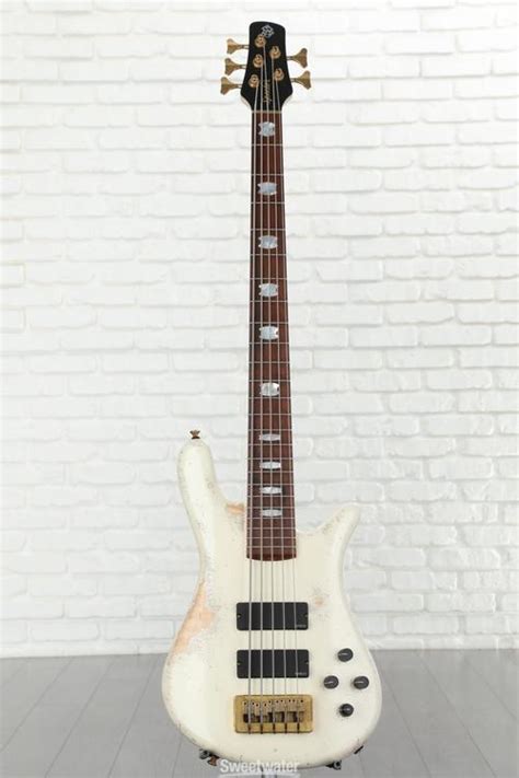 Spector Usa Ns 5 5 String Bass Guitar Aged White Sweetwater Exclusive