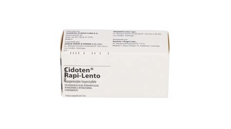 Nibitha Cidoten Rapi Lento Betametasona Acetato 3mg X 5ml Un Frasco