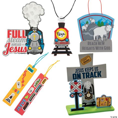 Rad Religious Railroad Craft Kit Assortment Makes 60 Oriental Trading