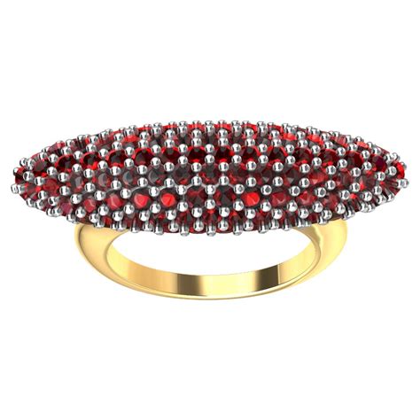 Customizable 18 Karat And Platinum Ruby Long Dome Ring For Sale At 1stdibs Long Ruby Ring