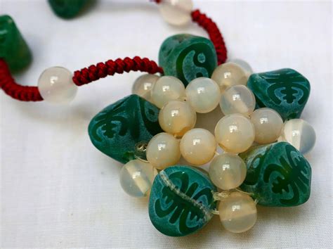 Interesting Chinese Bead Necklace Antiques Board