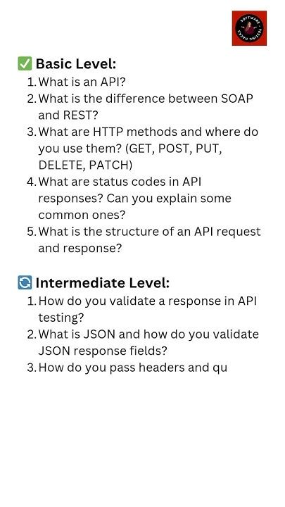 Api Automation Interview Questions Youtube