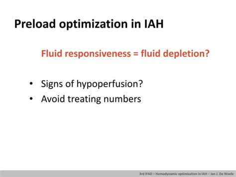 Hemodynamic Optimization In Intra Abdominal Hypertension Pptx