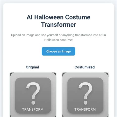 Ai Halloween Costume Transformer