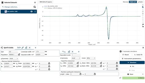 EPR Spectrum Simulation Bruker