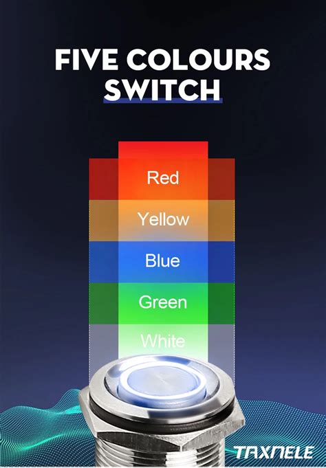 19mm Metal Push Button Switch Reliable LED Illumination