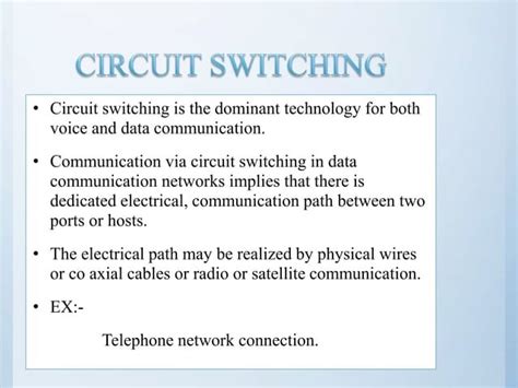 Switching Techniques In Data Communication And Networking Pptx