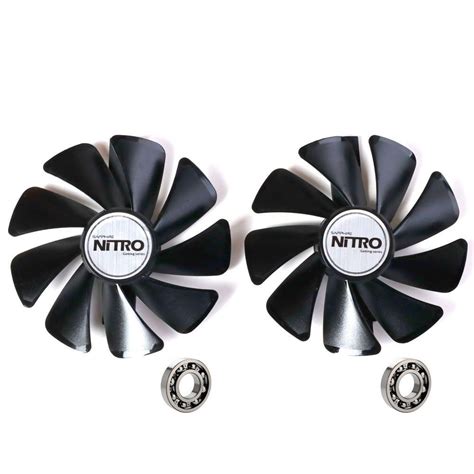 Вентиляторы Sapphire Nitro для видеокарт RX470 480 570 RX 580, 2 шт ...