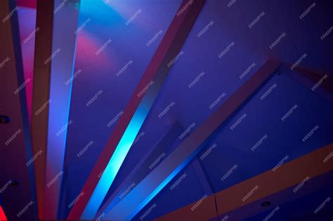 Premium Photo Abstractionbeams Under Polycom With Coloured Lights Beautiful Rich Colors