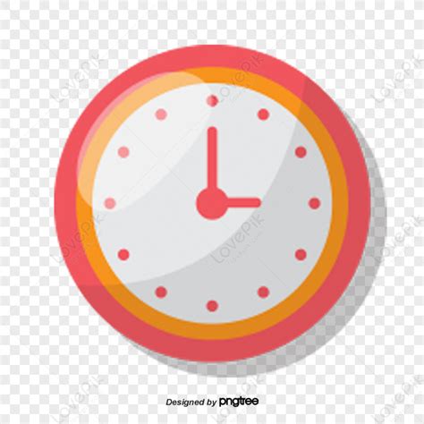 Pink Round Clock Time Pass Turn Pointer PNG Transparent And Clipart