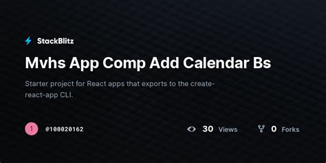 Mvhs App Comp Add Calendar Bs StackBlitz