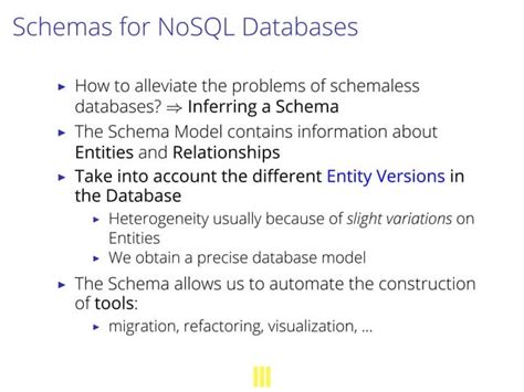 Inferring Versioned Schemas From Nosql Databases And Its Applications Ppt