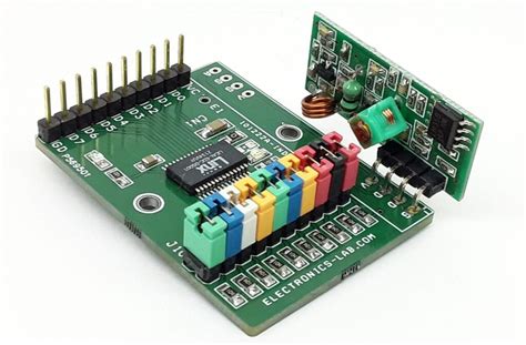 Channel RF Remote Receiver With Holtek And Serial Protocol Electronics Lab