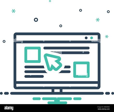Icon For Clickable Browser Stock Vector Image Art Alamy