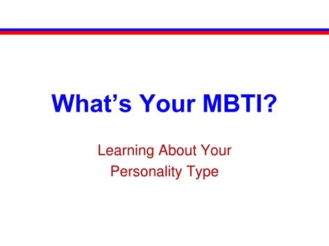 Ppt Whats Your Mbti Powerpoint Presentation Free Download Id 9572758