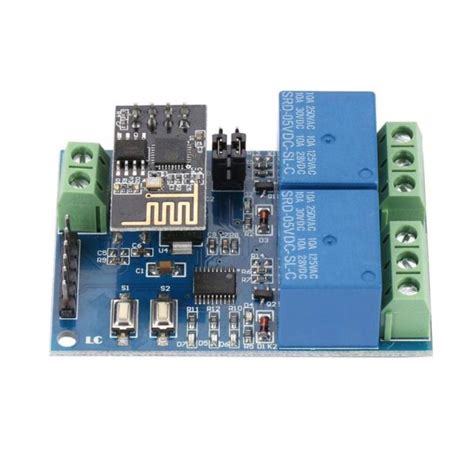módulo rele wifi 2 canais esp8266 c esp01 circuito facil componentes