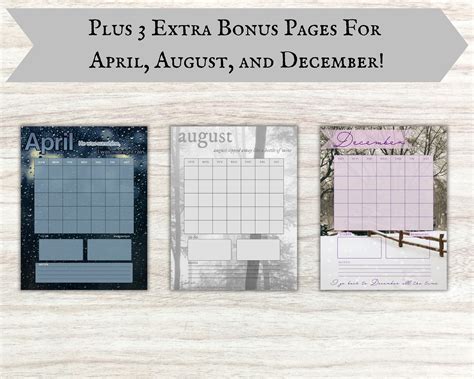 Taylor Swift Eras Inspired Printable Undated Monthly Calendar And