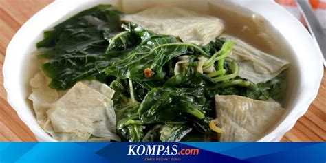Resep Sayur Bayam Kembang Tahu Kuah Bening Untuk Yang Sedang Sakit