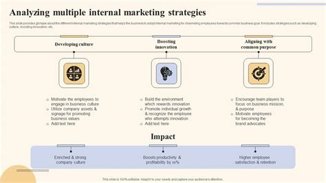 Analyzing Multiple Internal Marketing Holistic Marketing Strategies To