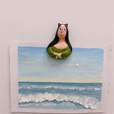 Van Gogh Mona Lisa แมเหลกตเยนสตกเกอรตดตเยนรปเจาชายเจาหญงนารกตวการตนนารก M