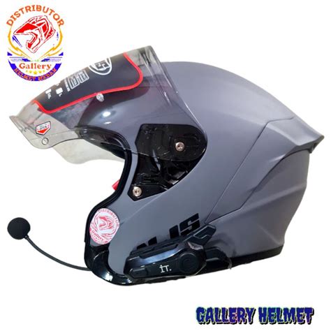 Jual Helm Njs Kairoz Intercom It Paket Helm Intercom Shopee