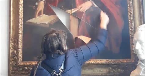 Activists Deface Portrait Of Balfour Who Supported Jewish Homeland