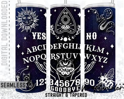 Halloween Ouija Board 20oz Skinny Tumbler Galaxy Mystical Etsy