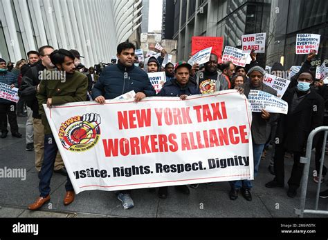 Uber Drivers Participate In A Rally Outside Of The Uber Headquarters On