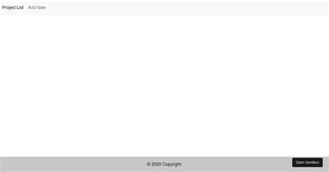 React Sample Projects Forked Codesandbox
