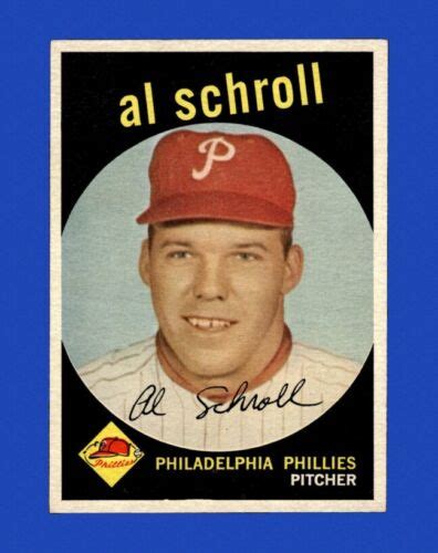 1959 Topps Set Break 546 Al Schroll Ex Exmint Gmcards Ebay
