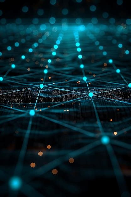 premium photo blockchain cloud storage with abstract decentralized