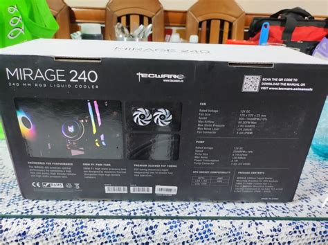 Tecware Mirage 240 Aio Computers And Tech Parts And Accessories Other Accessories On Carousell