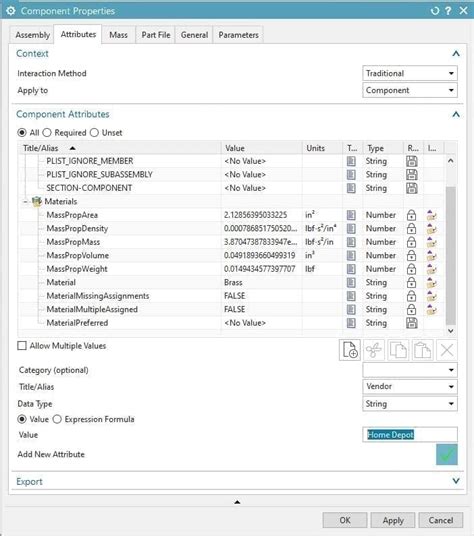 adding part attributes to an nx parts list nx cad tutorial