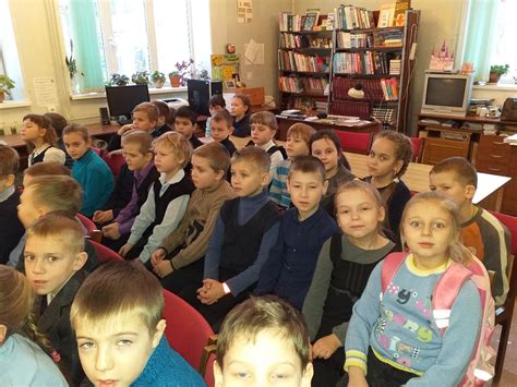 Наш дружный класс В библиотеке на новогоднем спектакле