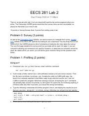 Lab 2 Assignment Pdf EECS 281 Lab 2 Due Friday 9 29 At 11 59pm There