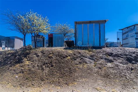 A View Towards An Informal Settlement In Windhoek Namibia Stock Image