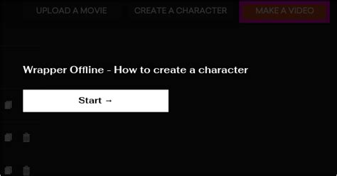 Wrapper Offline How To Create A Character