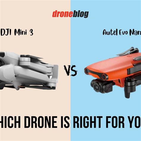 DJI Mini 3 Vs Autel Evo Nano All You Need To Know Droneblog
