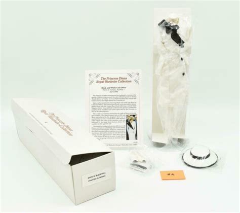 White W Black Fill Princess Diana Wardrobe Collection NRFB Danbury