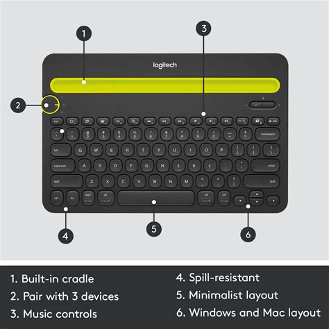 Logitech K480 Bluetooth Multi Device Keyboard Makotek Computer Sales Inc